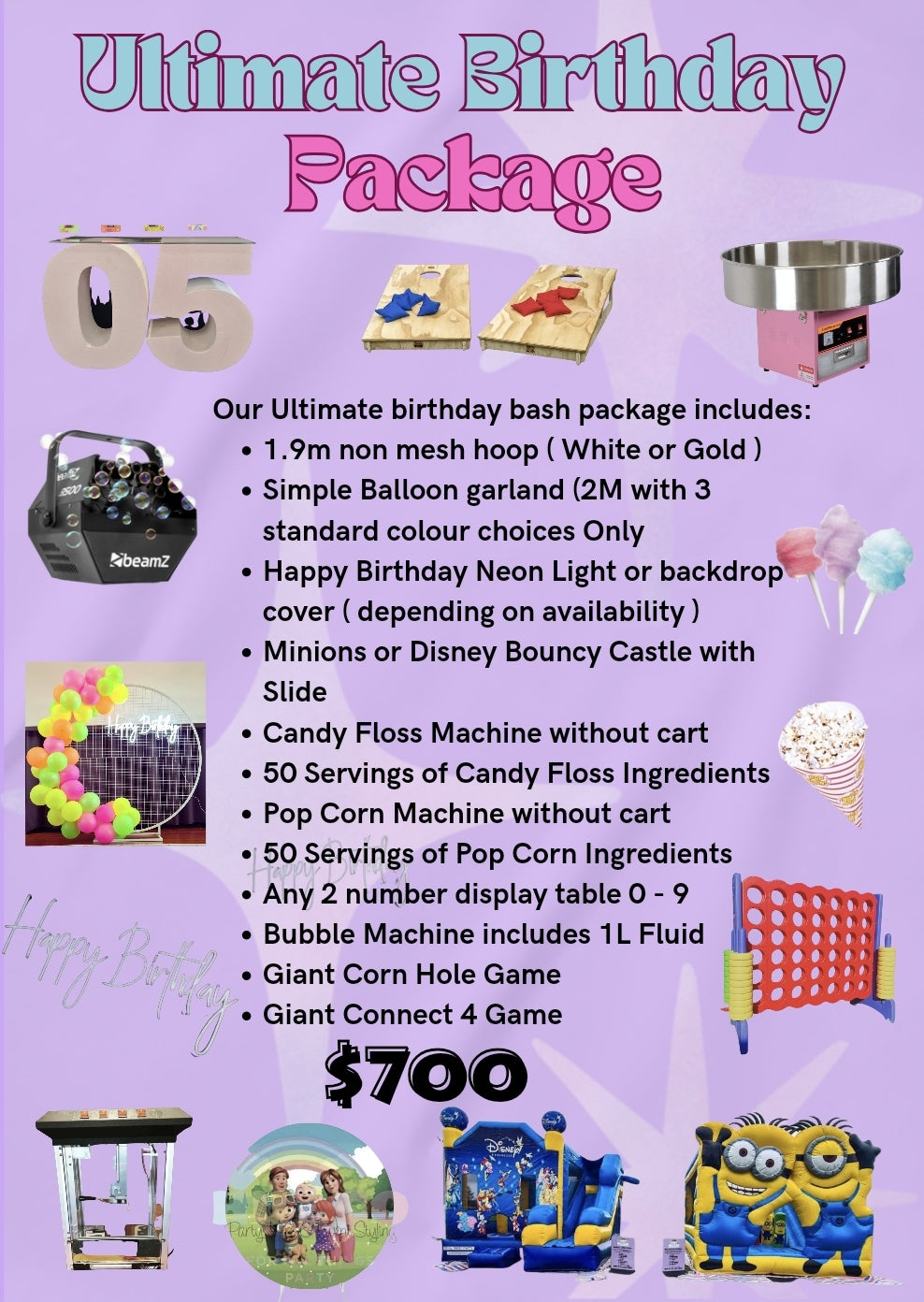 Kid's Birthday Packages – HU&CO Party Hire